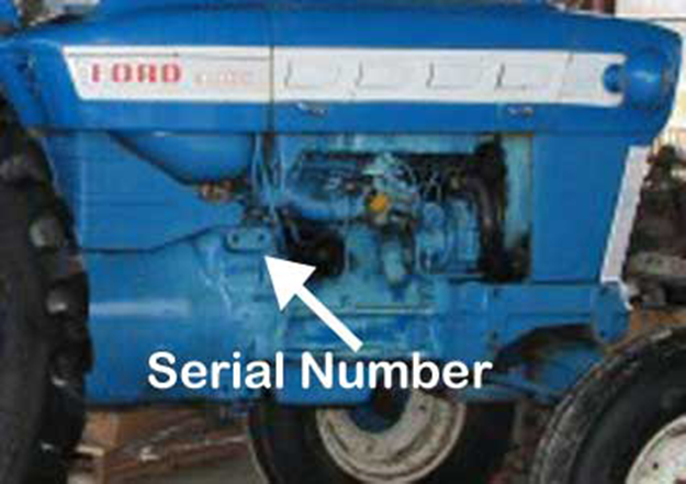 Guide to Serial Number location and information on the Ford models 2000 ...